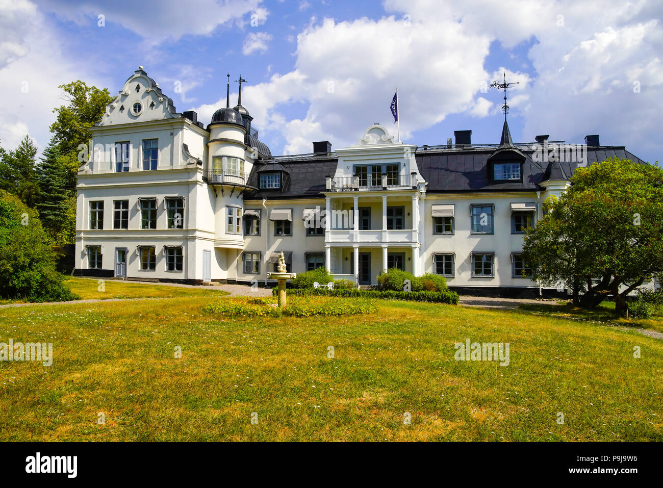 View of Frösunda Manor, Solna, Sweden Stock Photo - Alamy