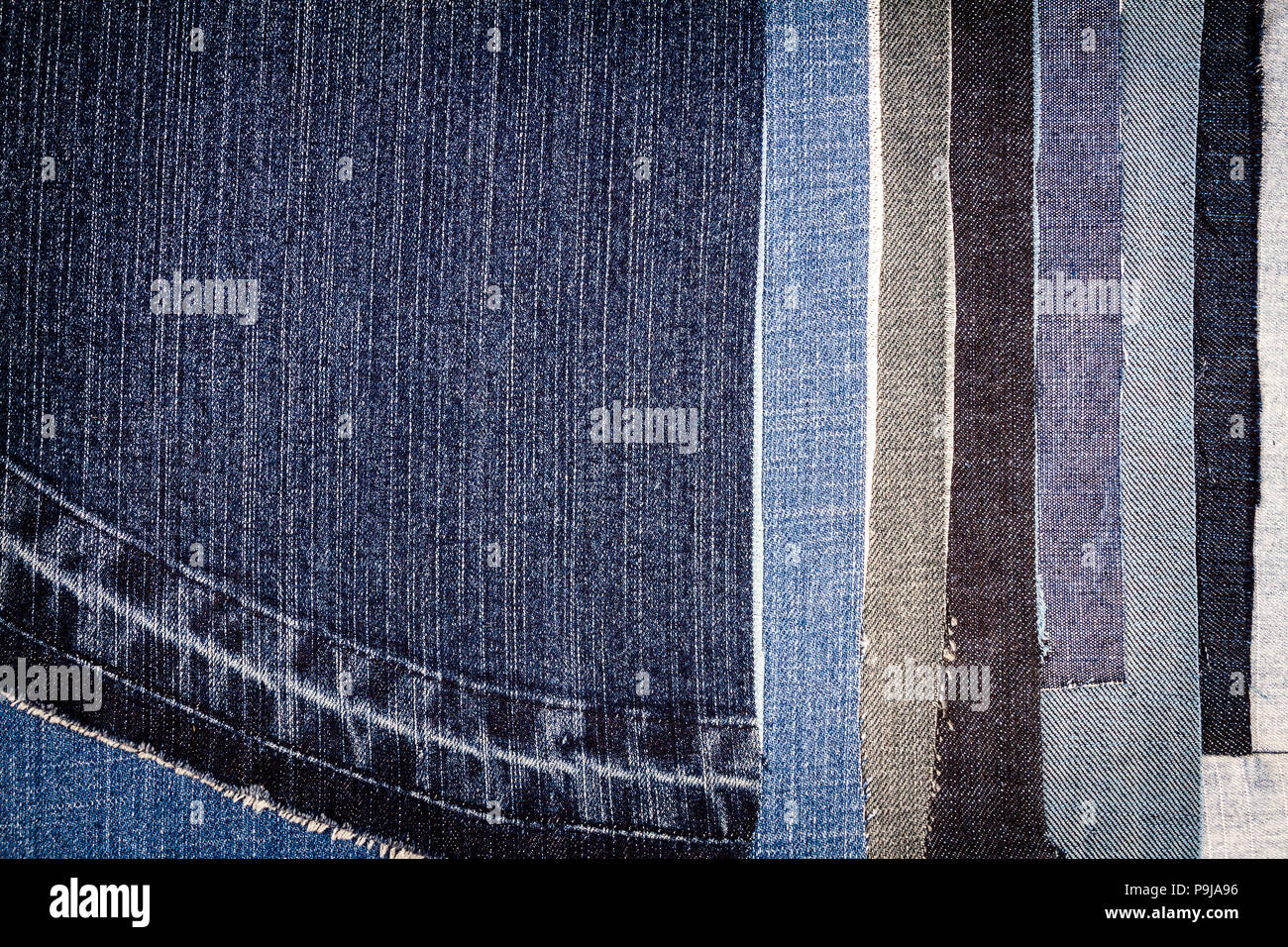 Abstract different torn jeans stripes texture background. Jeans texture ...