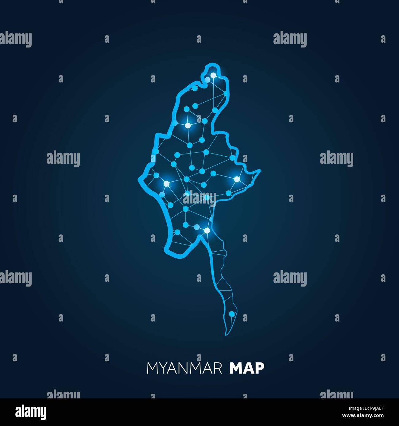 Map Of Myanmar High Resolution Stock Photography and Images - Alamy