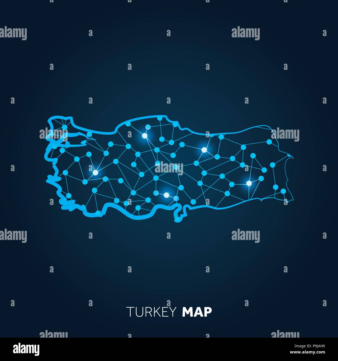 Turkish tech map Stock Vector Images - Alamy