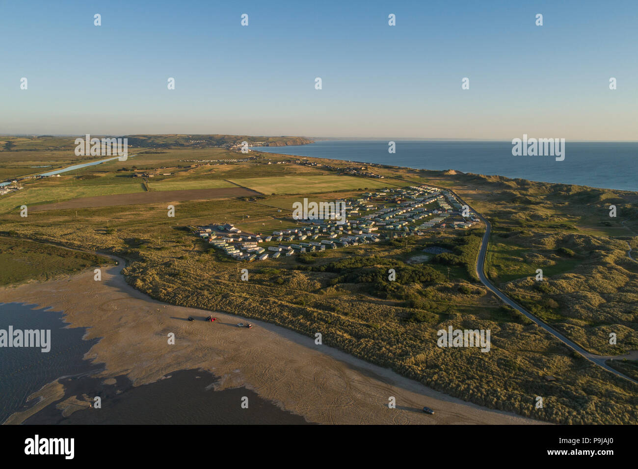 Ynyslas aerial hi-res stock photography and images - Alamy