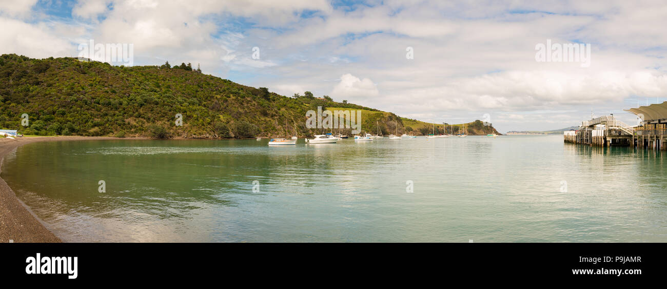 Panorama sea Bay in New Zealand Stock Photo - Alamy