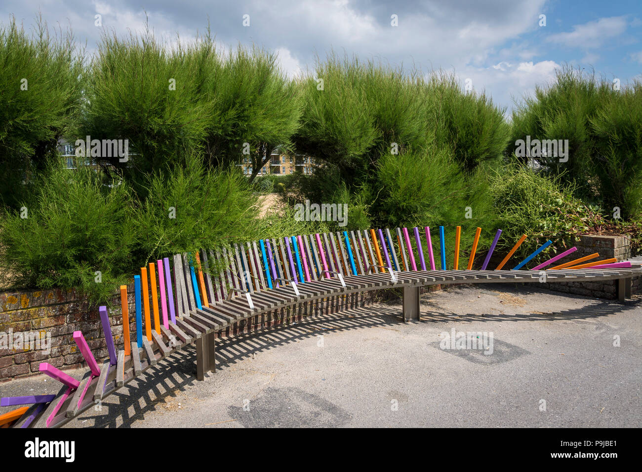 The longest bench hi-res stock photography and images - Alamy