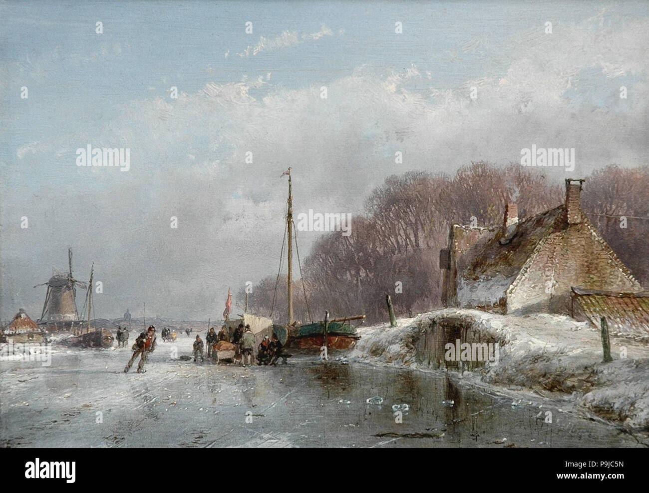 Schelfhout Andreas - Winter Met Koek-En-Zopie Stock Photo - Alamy