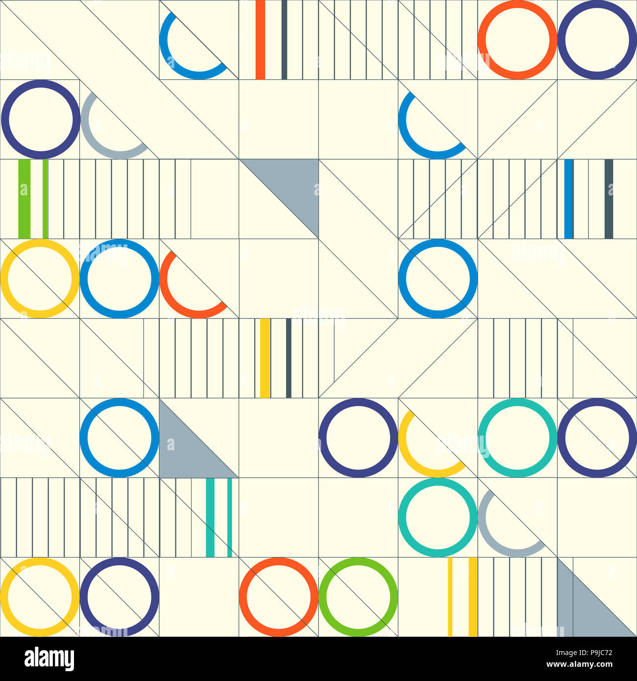 Geometric abstract seamless pattern. Linear motif background. Trendy ...