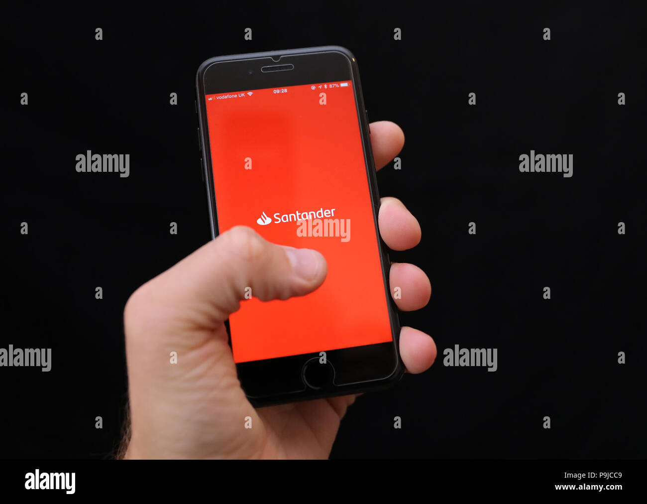 Santander banking app hi-res stock photography and images - Alamy