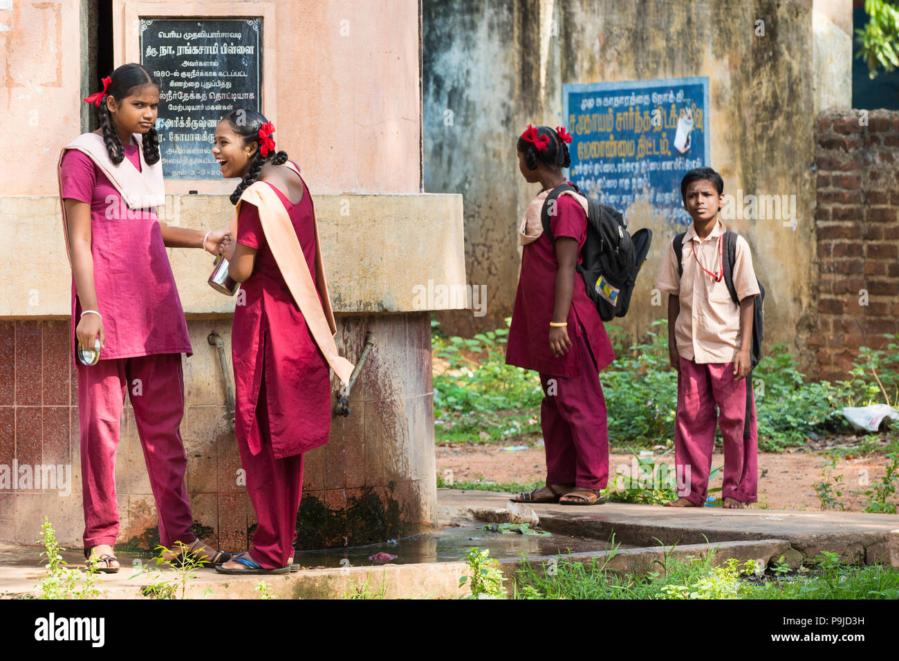 Young Tamil Schoolgirl High Resolution Stock Photography and Images - Alamy