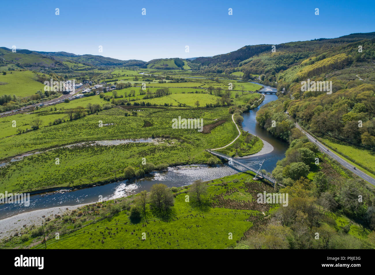 Machynlleth market town hi-res stock photography and images - Alamy