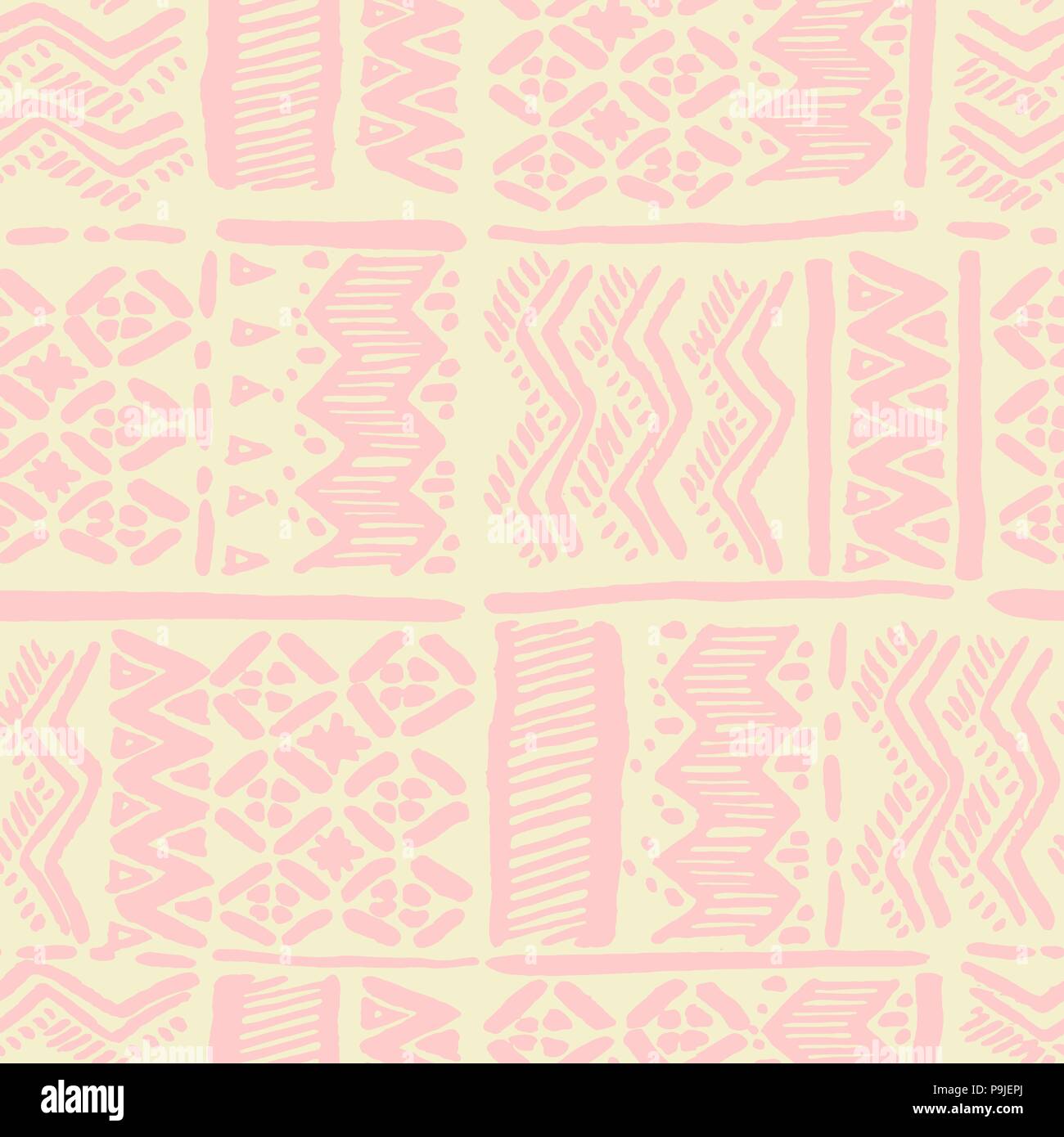 Seamless vector hand-drawn ethnic ice cream ornate Stock Vector Image ...