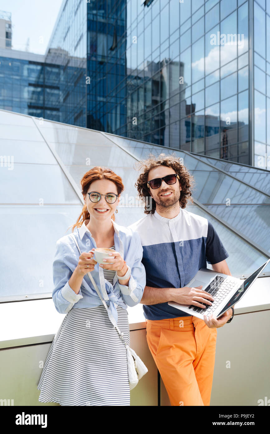 Business outside two hi-res stock photography and images - Alamy