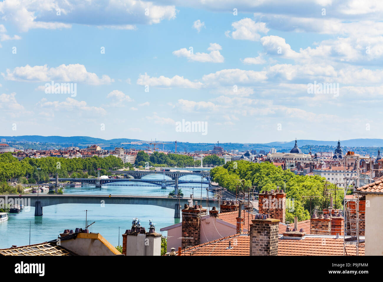 Lyon bridges hi-res stock photography and images - Alamy