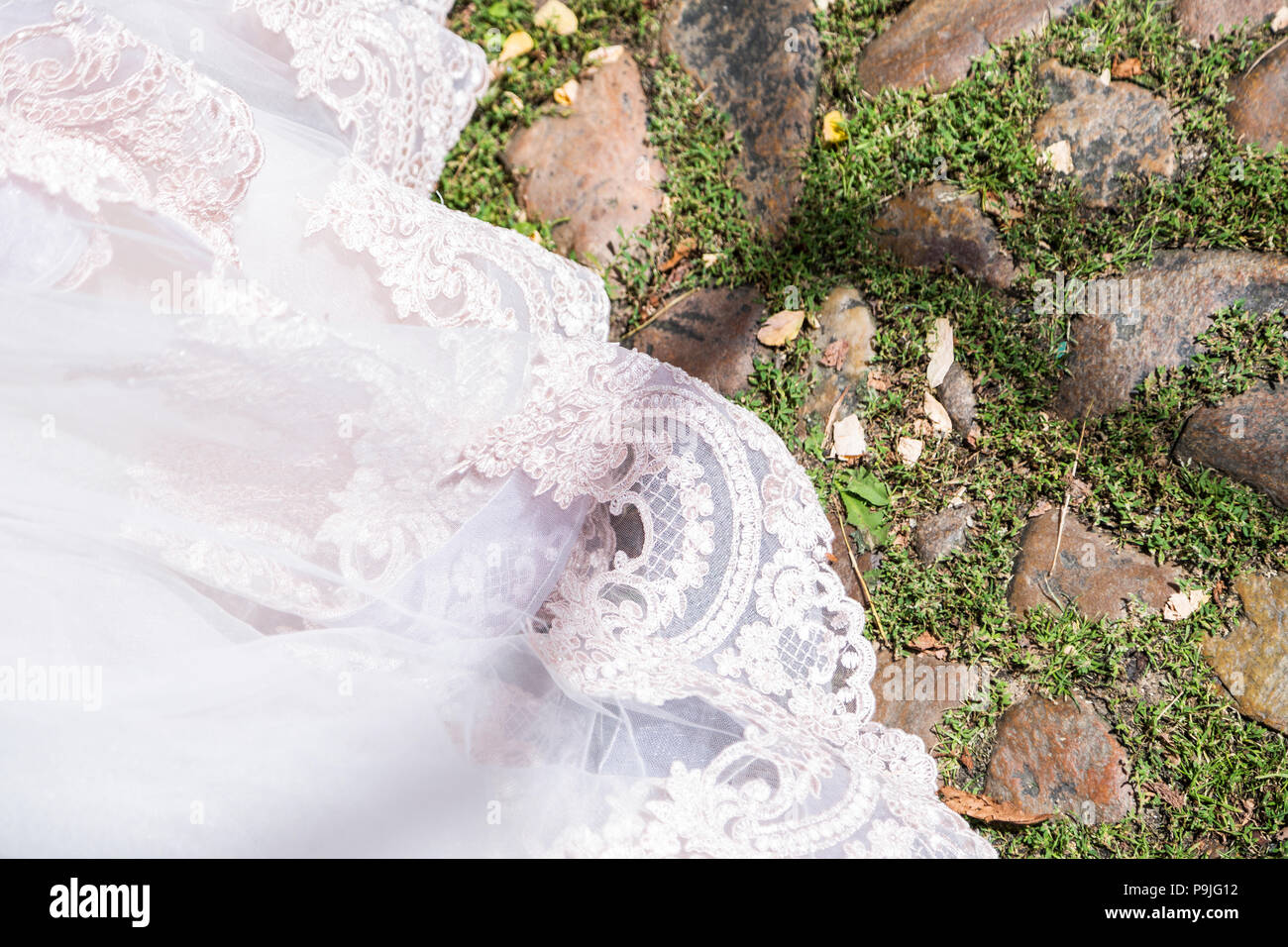 Detail Wedding Dress Veil Texture High Resolution Stock Photography and ...