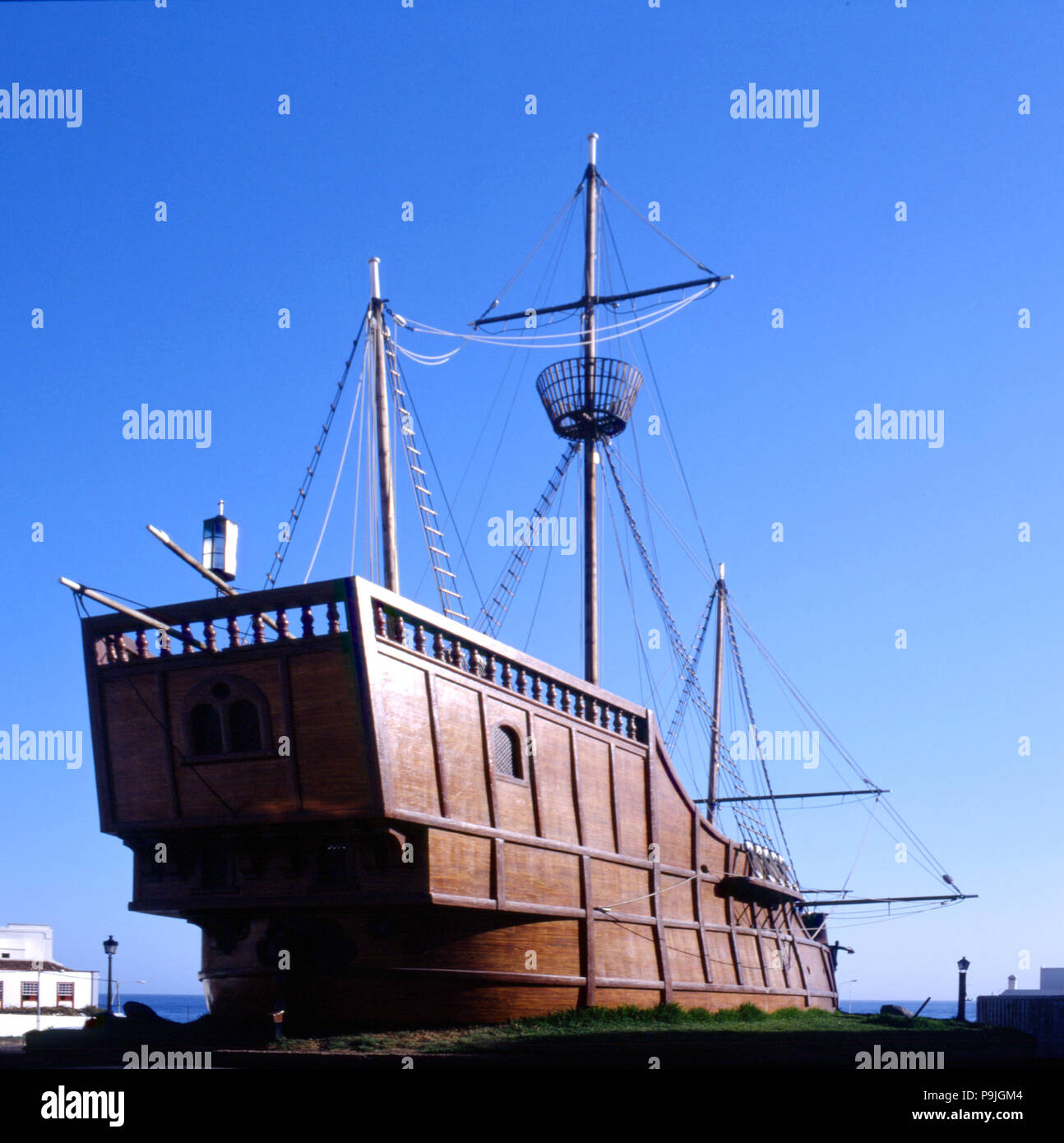 Replica of Columbus caravel Stock Photo - Alamy