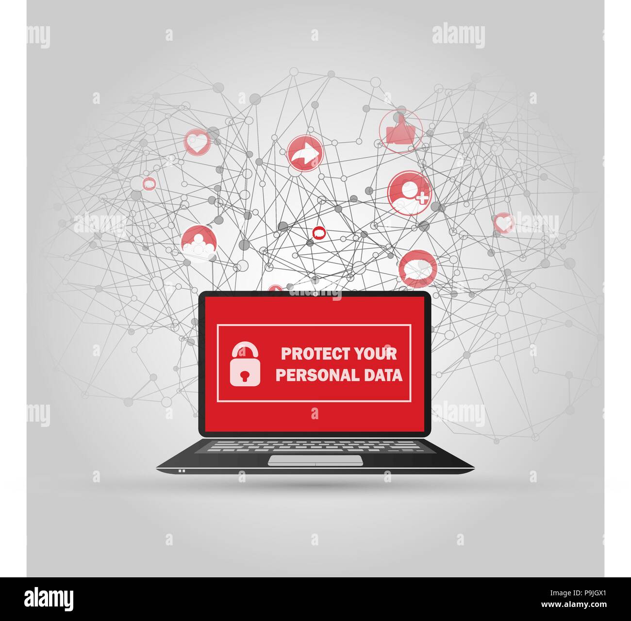 Abstract Connections and Personal Data Protection Concept Design with ...