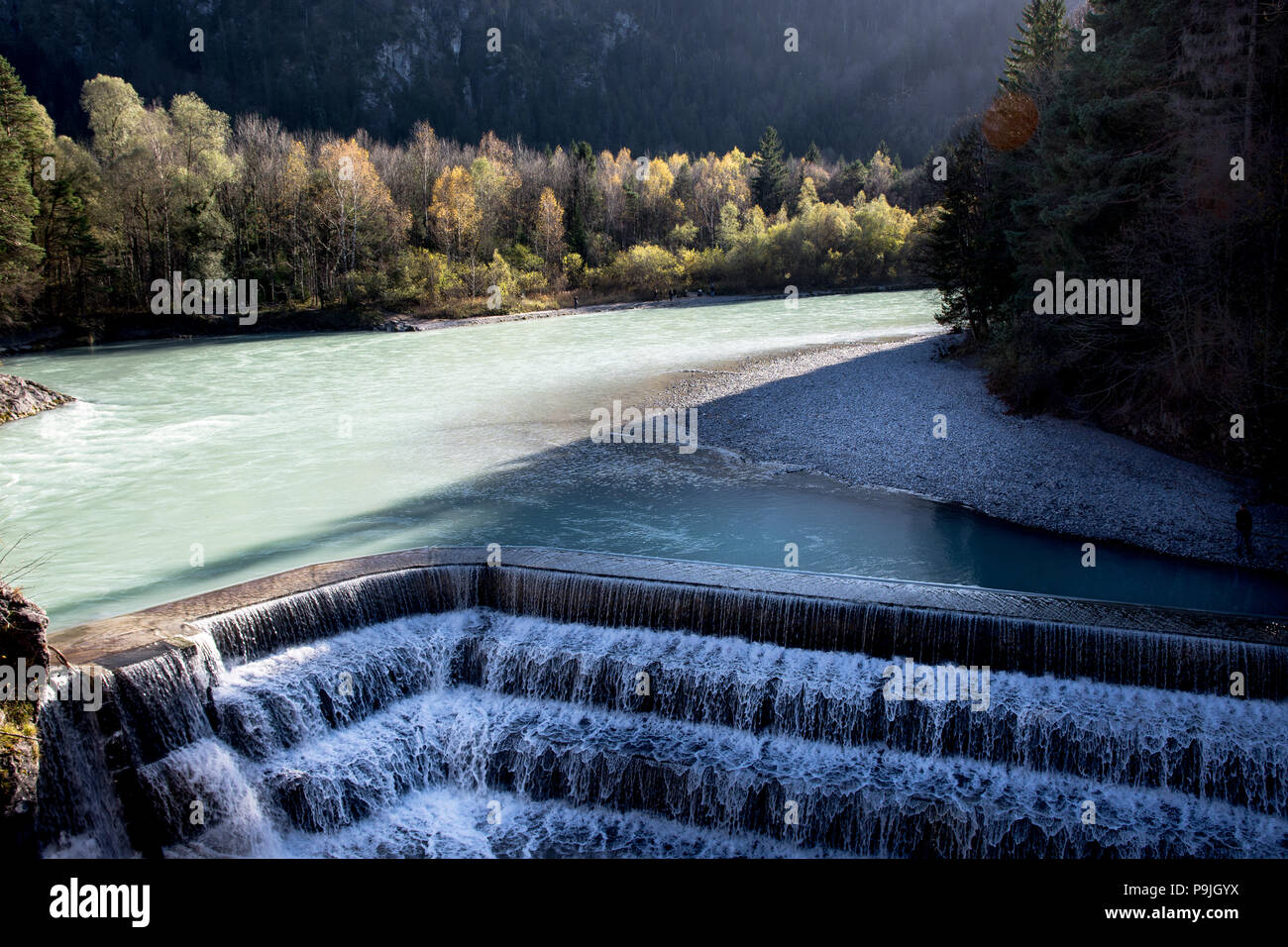 Waterfall lechfall river lech fussen hi-res stock photography and ...