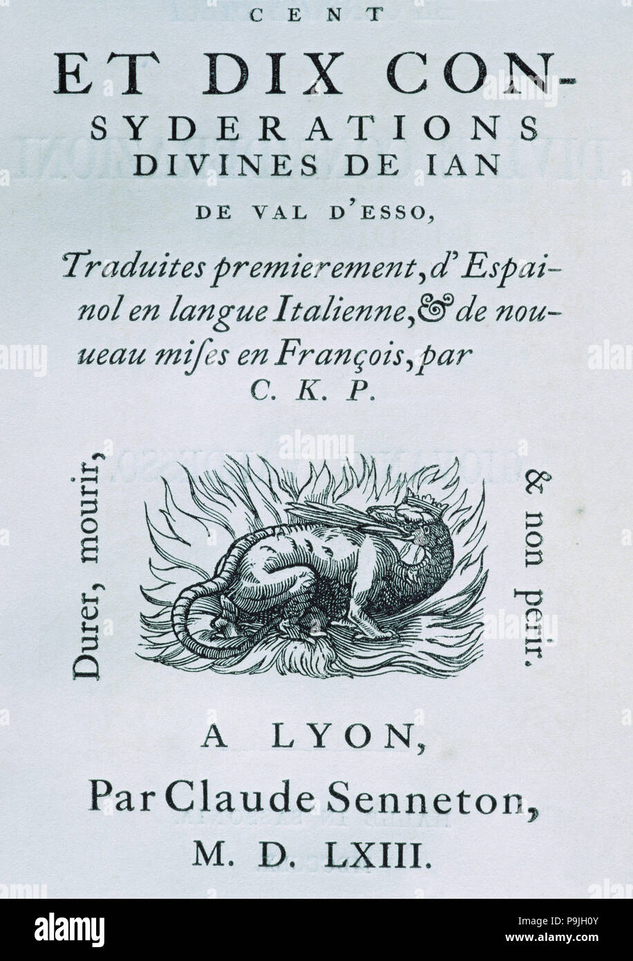 Cover of the work 'Ciento diez consideraciones divinas' (One hundred ...