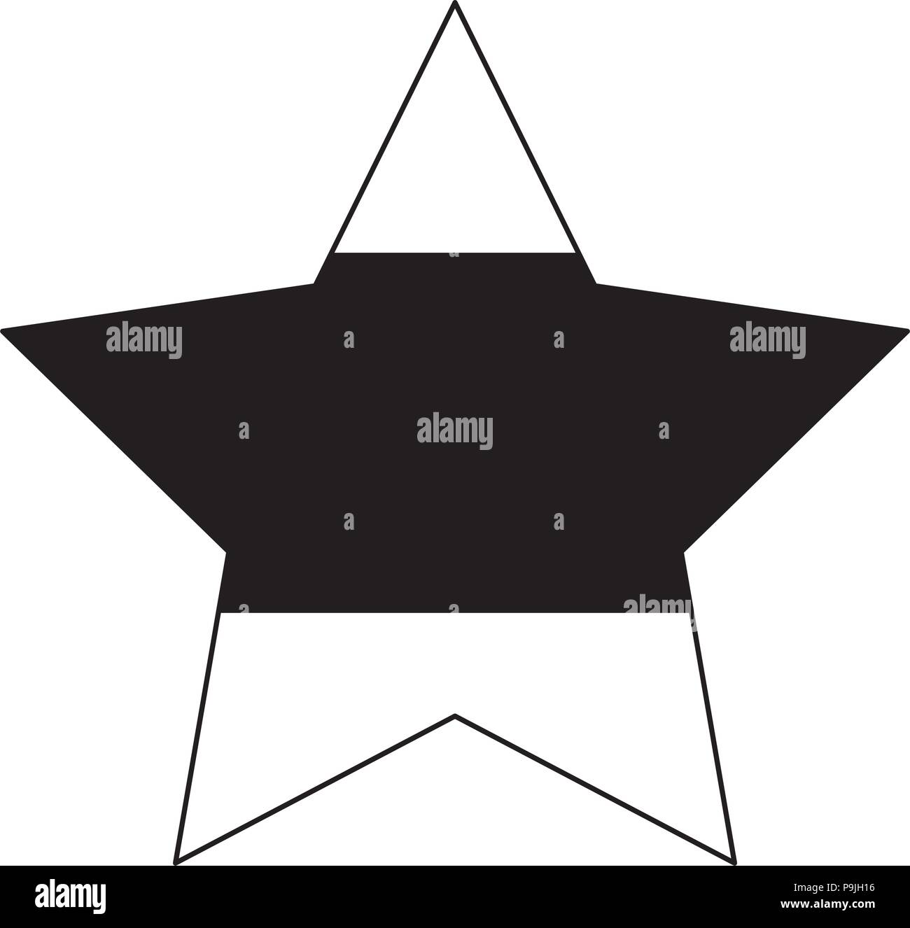 russia flag in star shape over white background, vector illustration ...