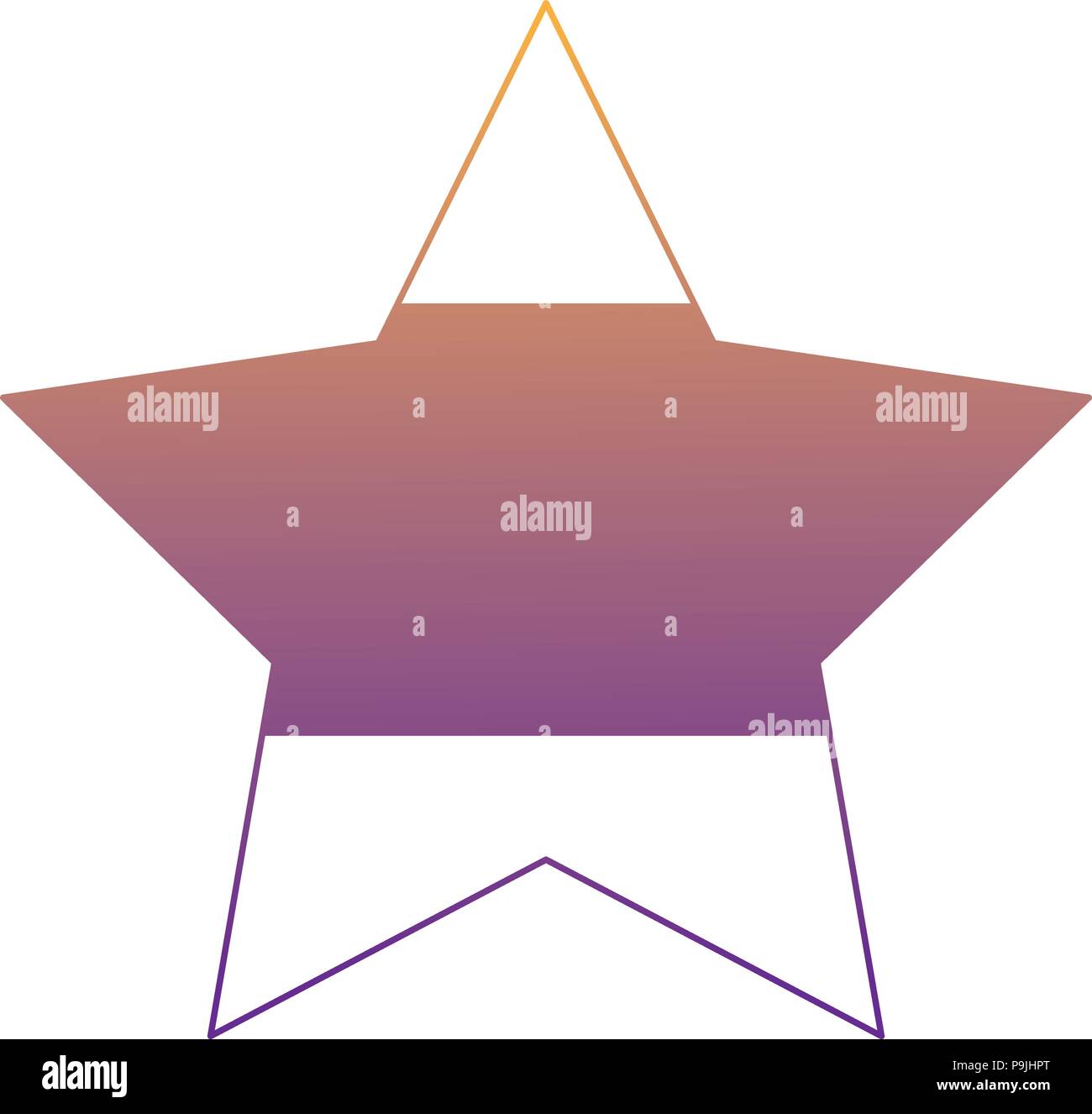 russia flag in star shape over white background, vector illustration ...