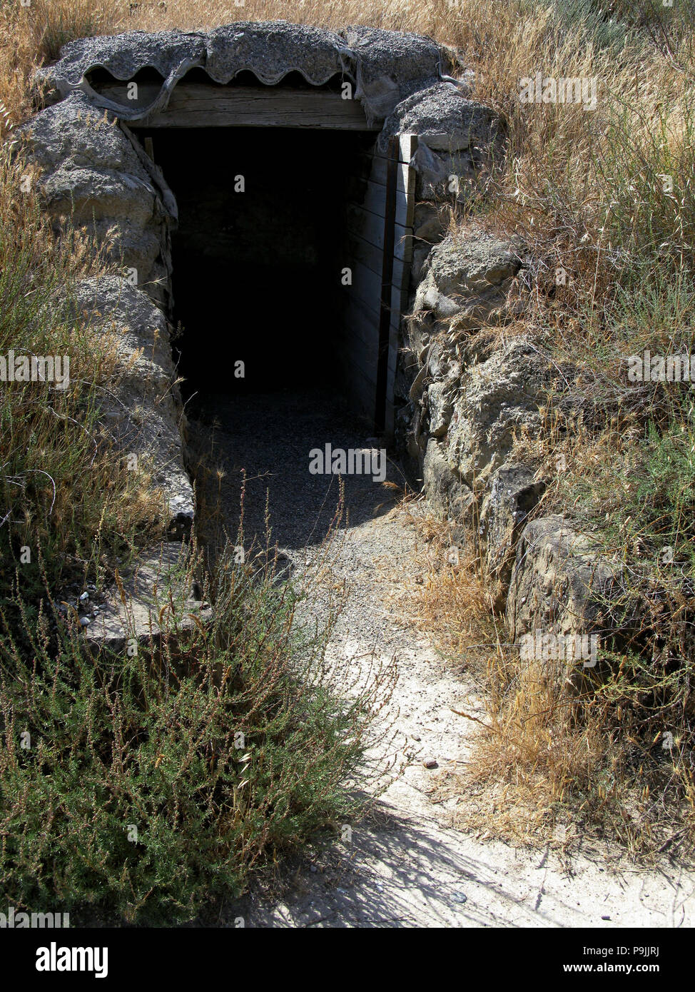 Entrance in an observation point at the high point where the defense of ...