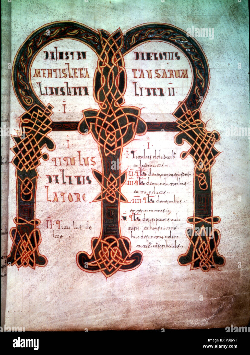 Visigothic laws, page from the 'Fuero juzgo', Romance version of 'Liber ...