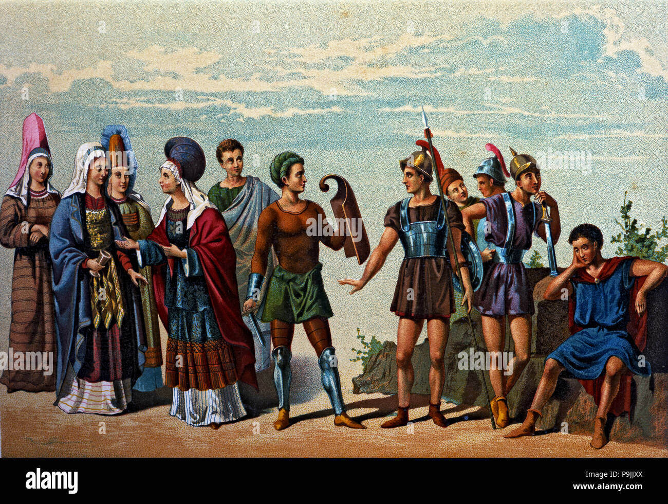 Types of primitive time: 1-5 Ibero - Egyptian, copied from Antiquities ...