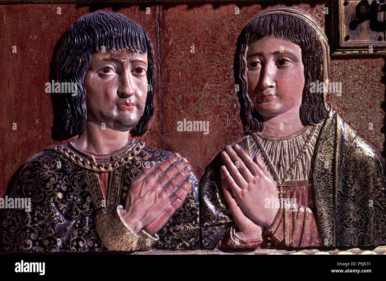 Fernando II of Aragon (1452-1516) and Isabella I Castilla (1451-1504 ...