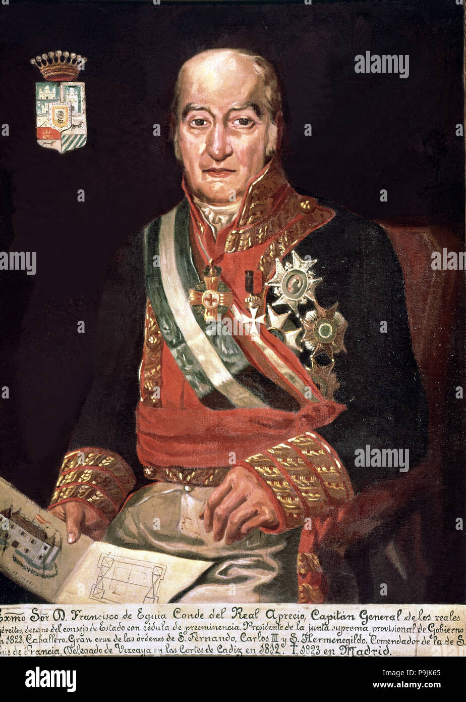 Francisco Ramón de Eguia (1750-1827), Spanish general and minister, who ...