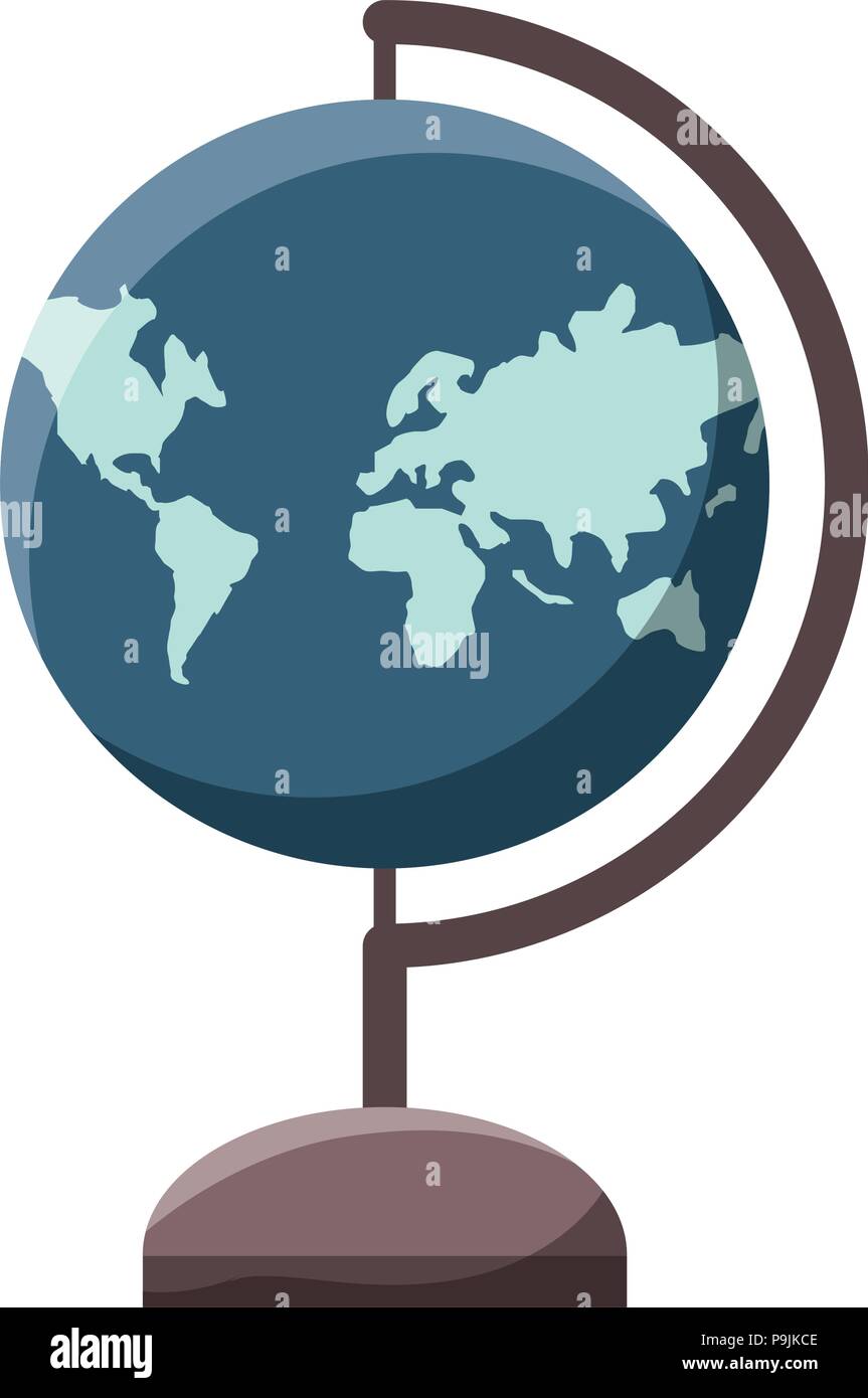 geography tool icon over white background, vector illustration Stock ...