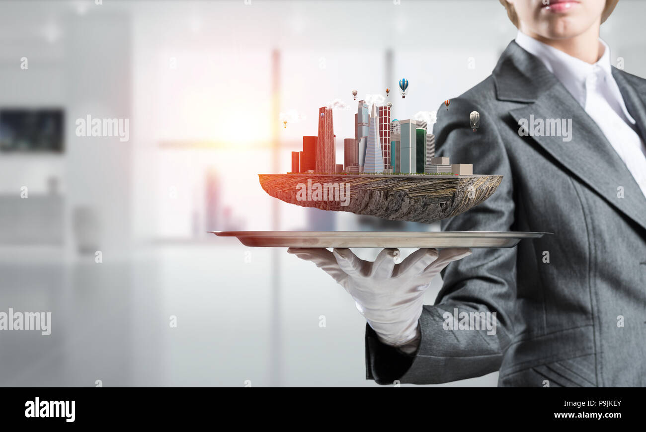 Concept of modern urban development Stock Photo - Alamy