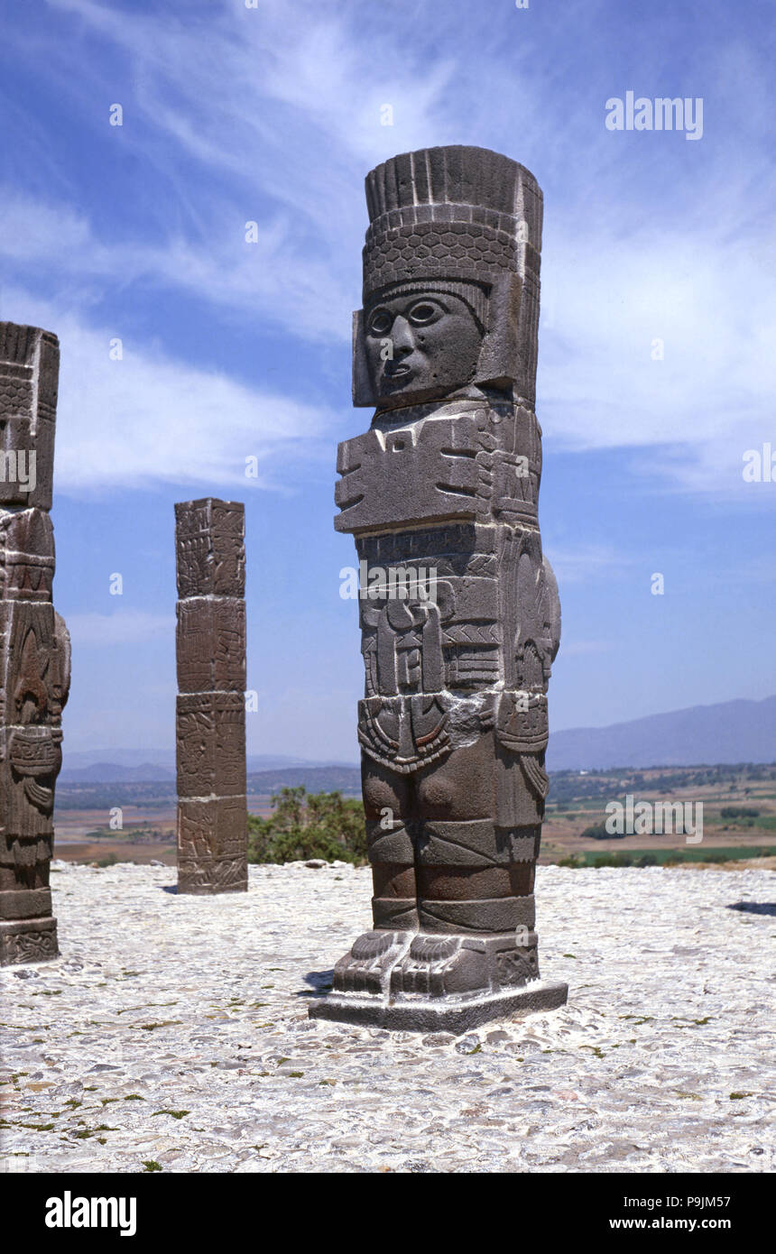 Tula, religious civic center of the Toltec culture founded around 900 ...