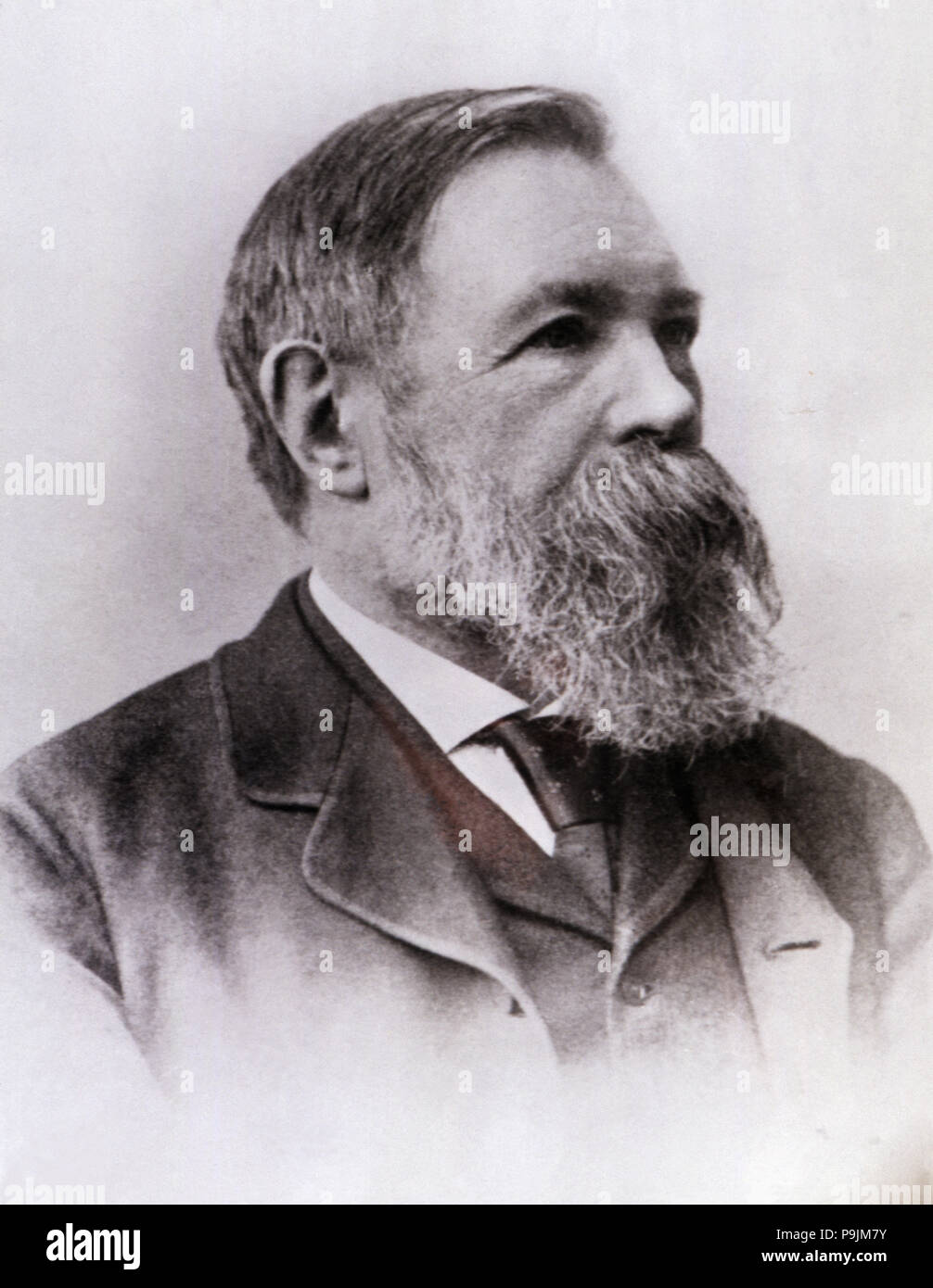 Frederick Engels (1820-1895), German socialist theorist, photography ...