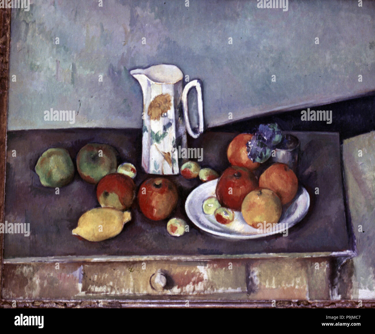 'Still Life', oil Painting by Paul Cezanne Stock Photo - Alamy