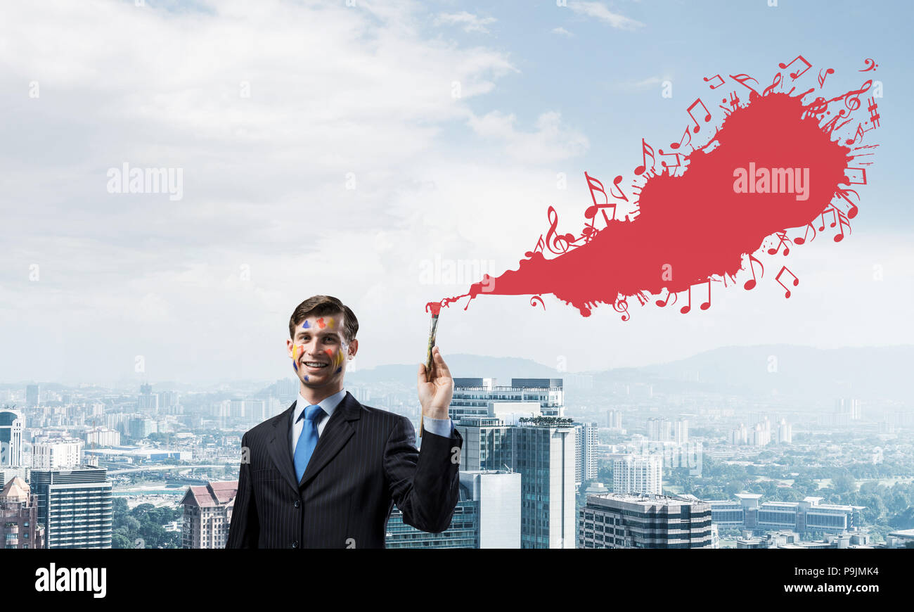 Business inspiration of young man Stock Photo - Alamy