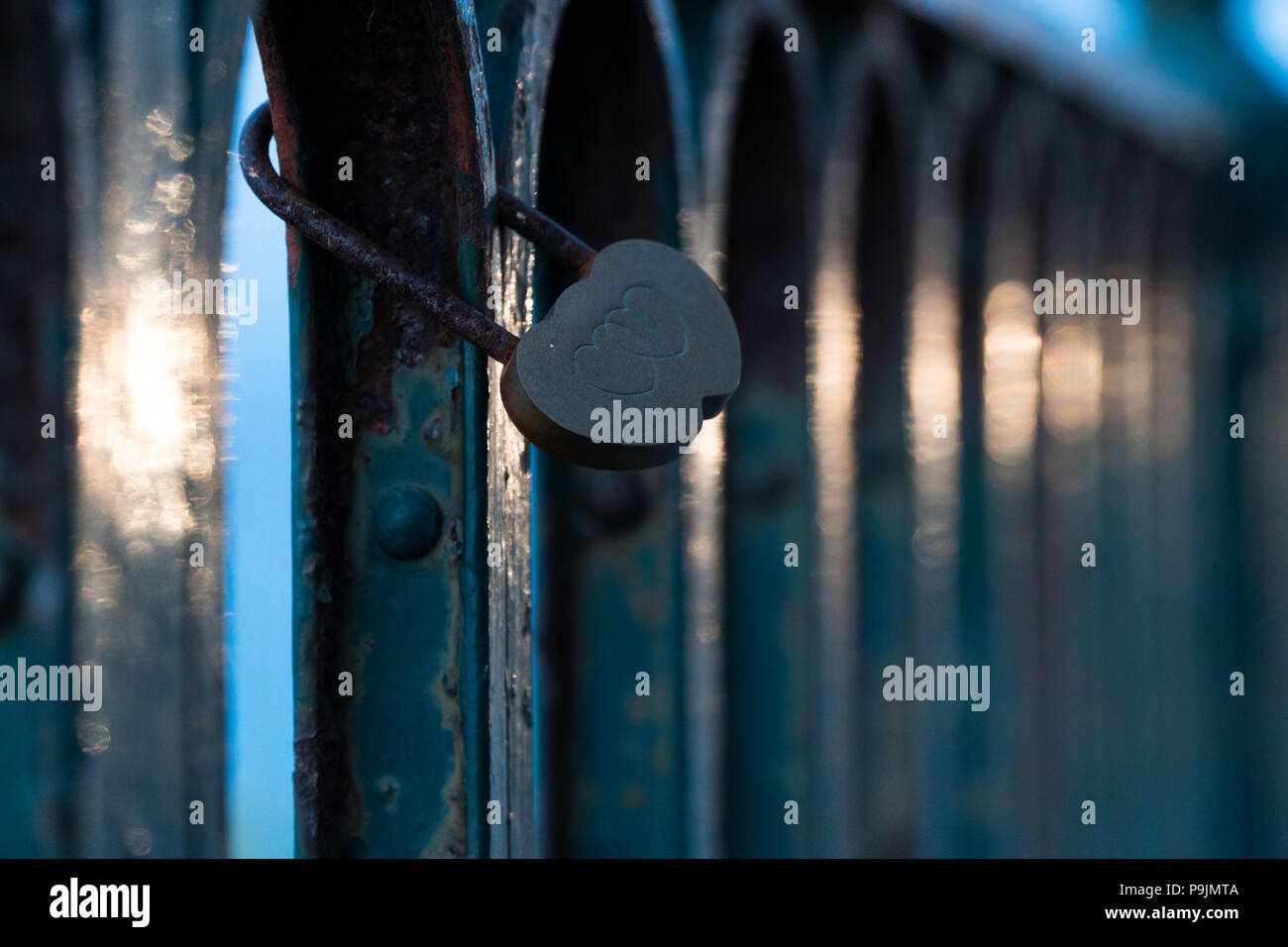 A Lovers Padlock Stock Photo - Alamy