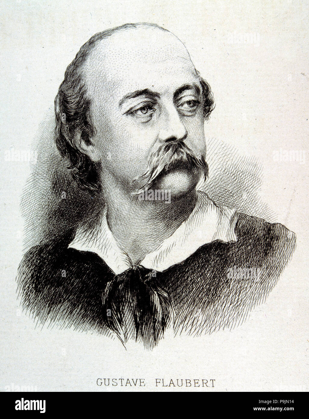 Gustavo Flaubert (1821-1880), Frencnh novelist born in Ruan Stock Photo ...