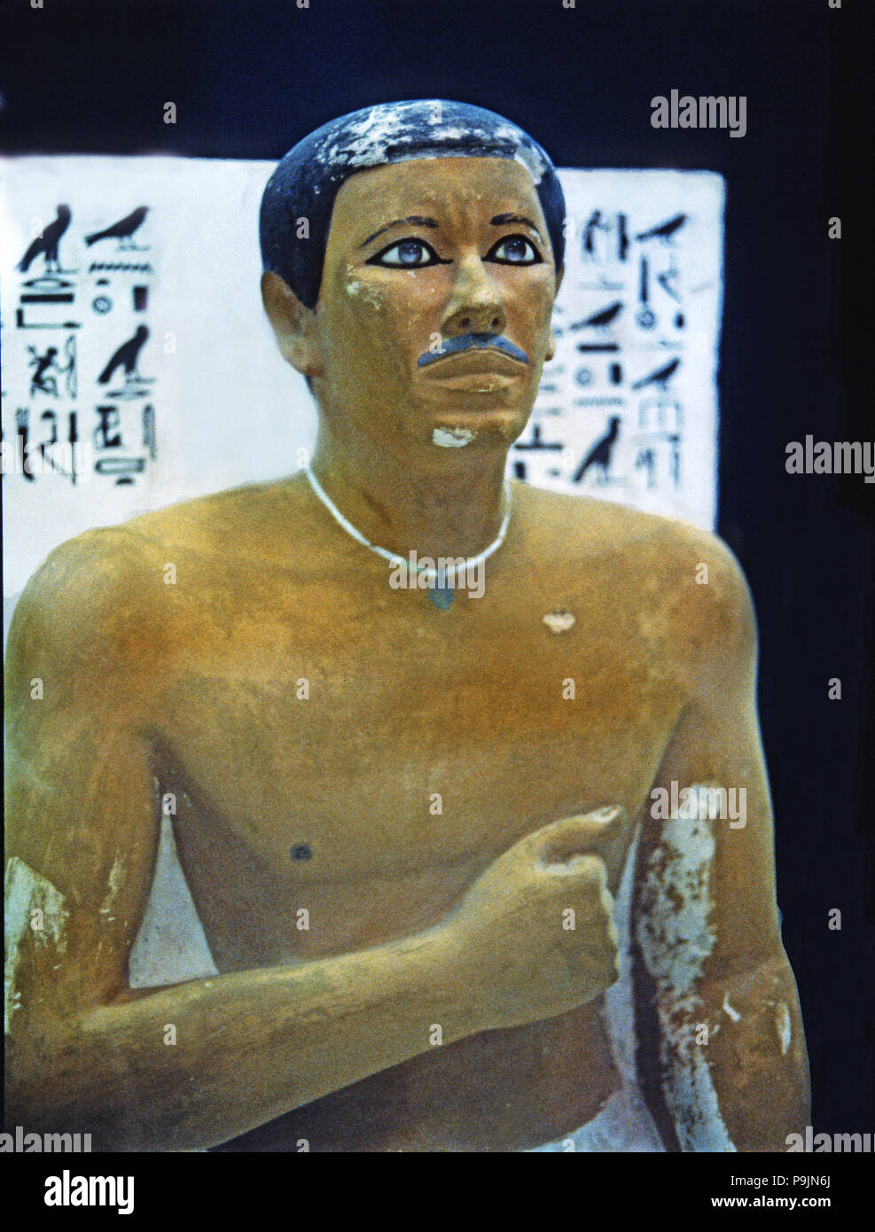 Rahotep statue, made in limestone, from Meidun Stock Photo - Alamy