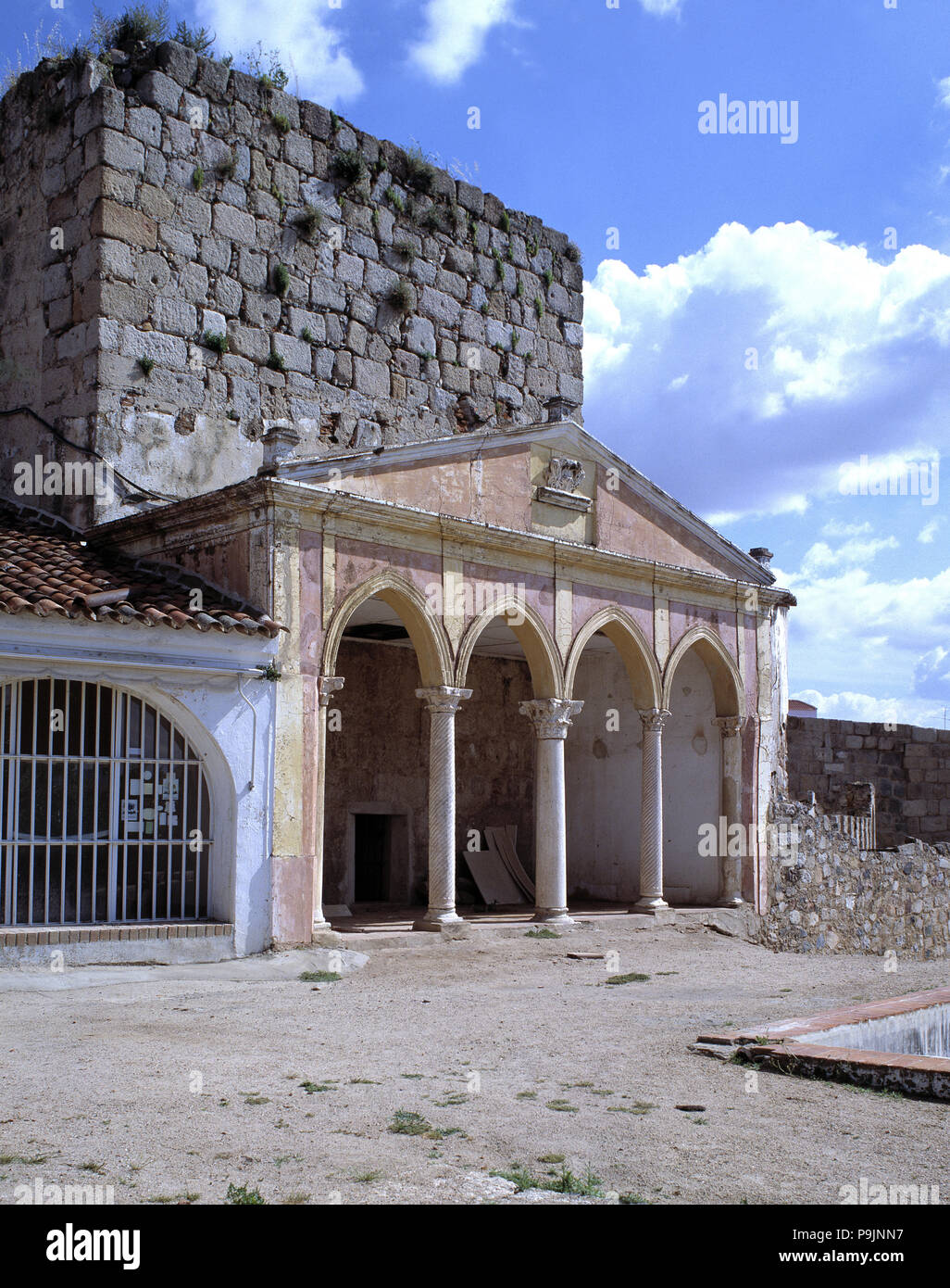 Remains of the ancient Convent Citadel of Merida Stock Photo - Alamy
