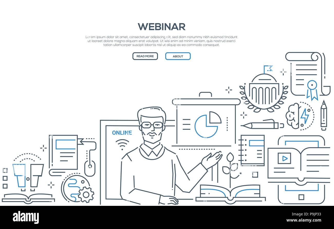 Webinar graphic Stock Vector Images - Alamy