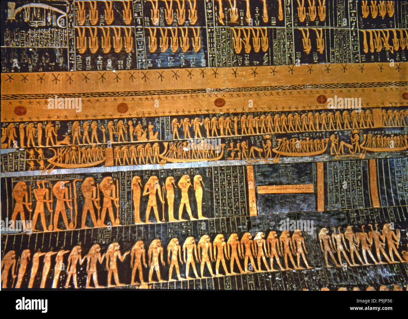 Decoration of the Tomb of Ramses VI Stock Photo - Alamy