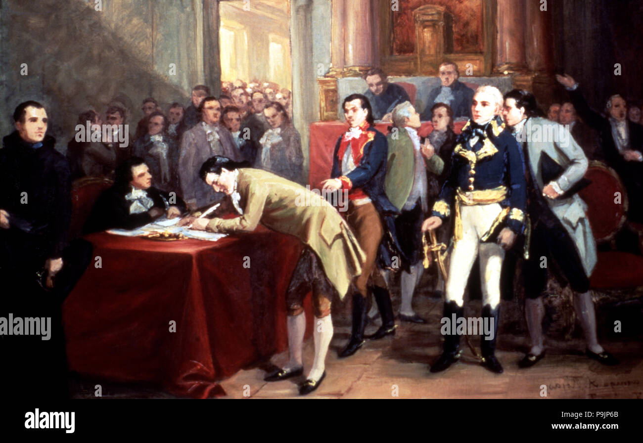 Declaration independence signature hi-res stock photography and images ...