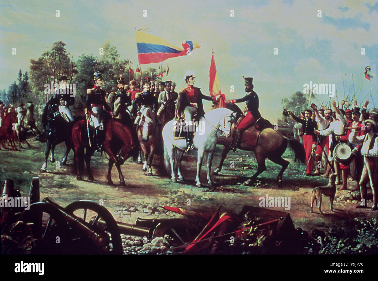 Delivery of the invincible flag of Numancia to the Nameless Battalion ...