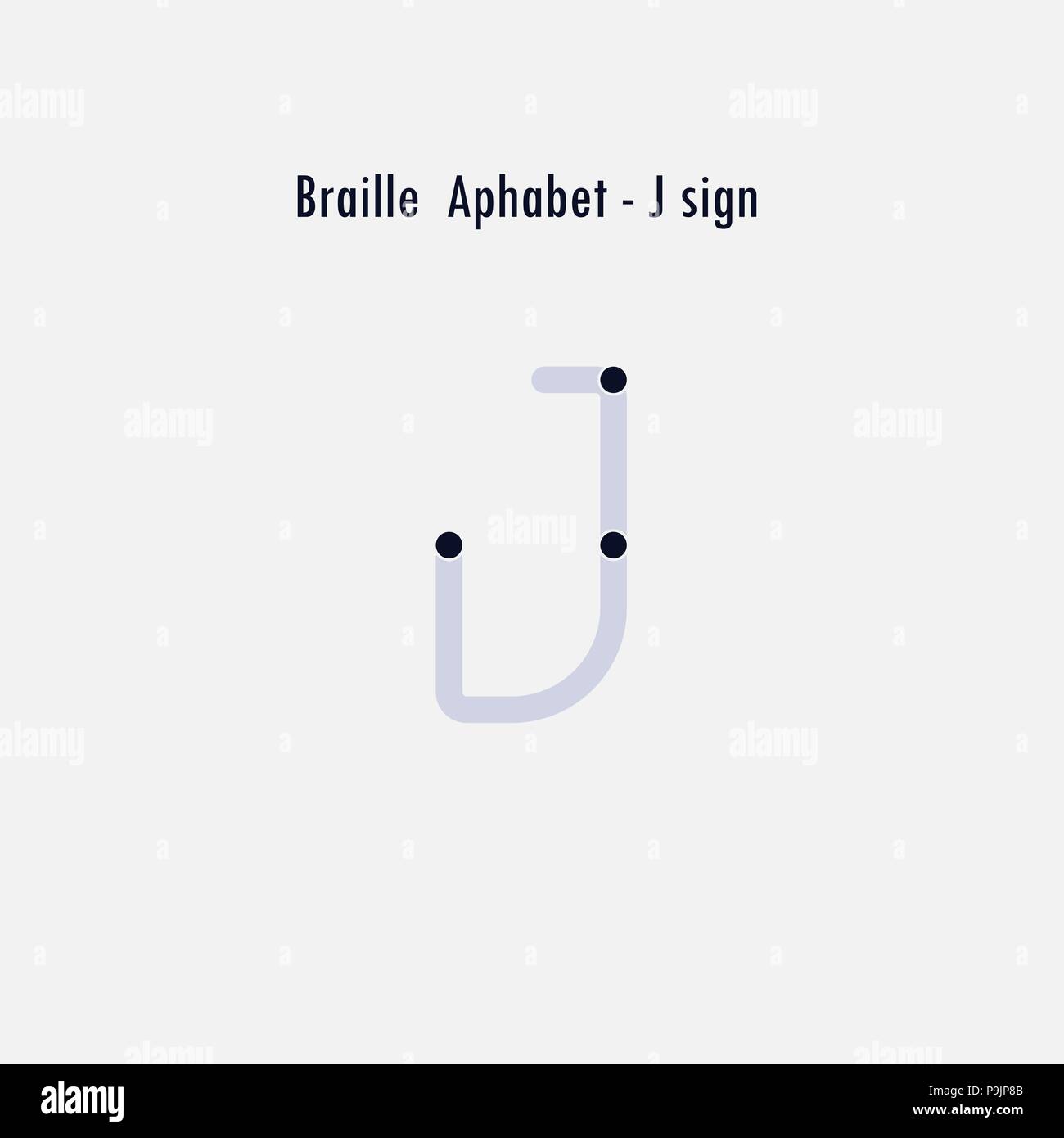 Creative english version of Braille alphabet design element.Braille ...