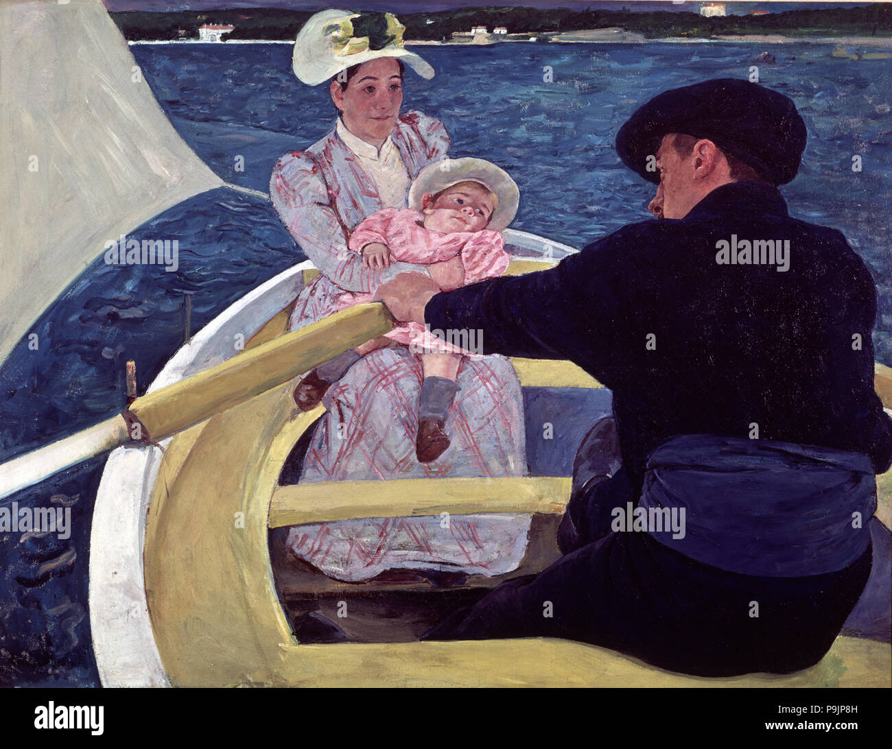 'Walk in the boat', 1893-94, oil by Mary Cassat Stock Photo - Alamy