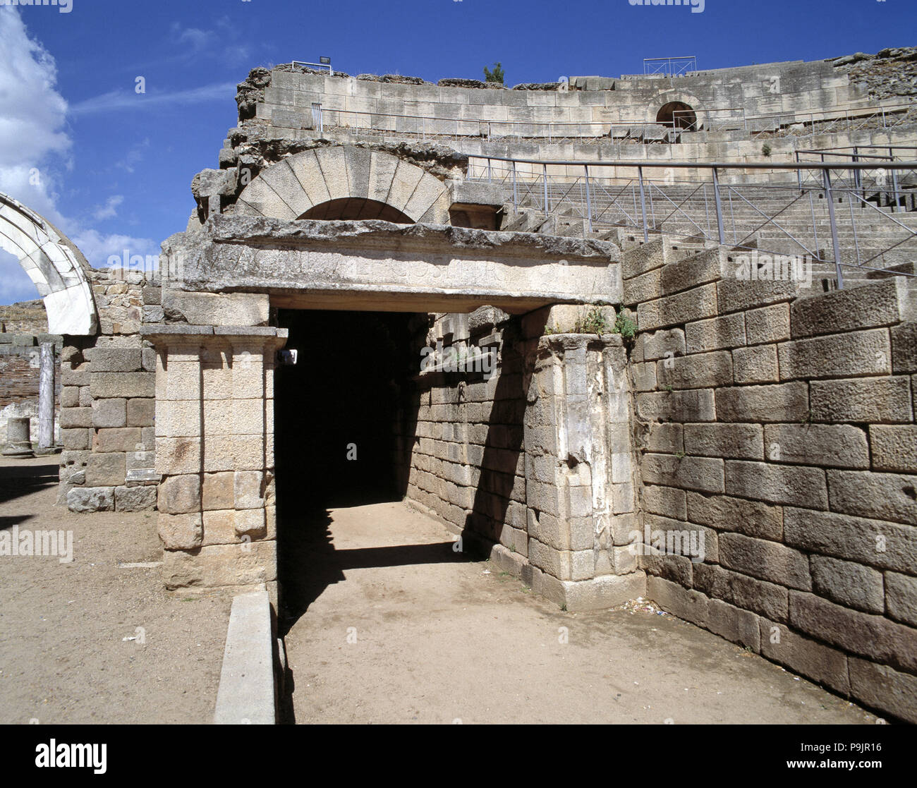 Roman Theatre of Merida, one of the entries, called 'Parodos' used to ...