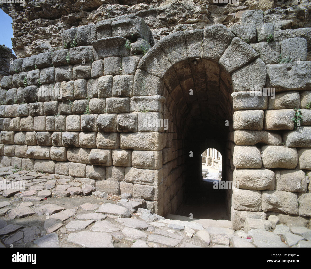 Lintel of the roman theater hi-res stock photography and images - Alamy