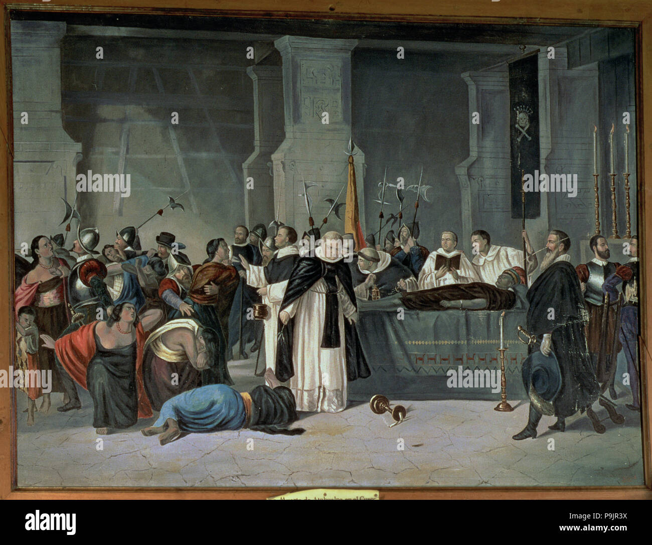 Funeral rites for Inca Atahualpa in the city of Cajamarca, Francisco ...