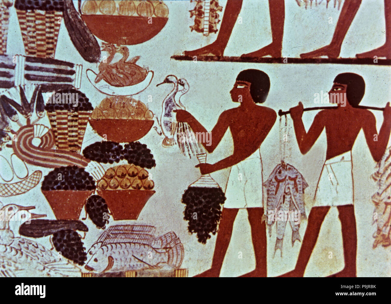 Egyptian fresco servants hi-res stock photography and images - Alamy