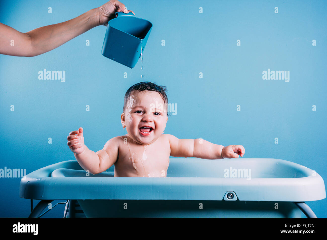 Baby bathtub hi-res stock photography and images - Alamy