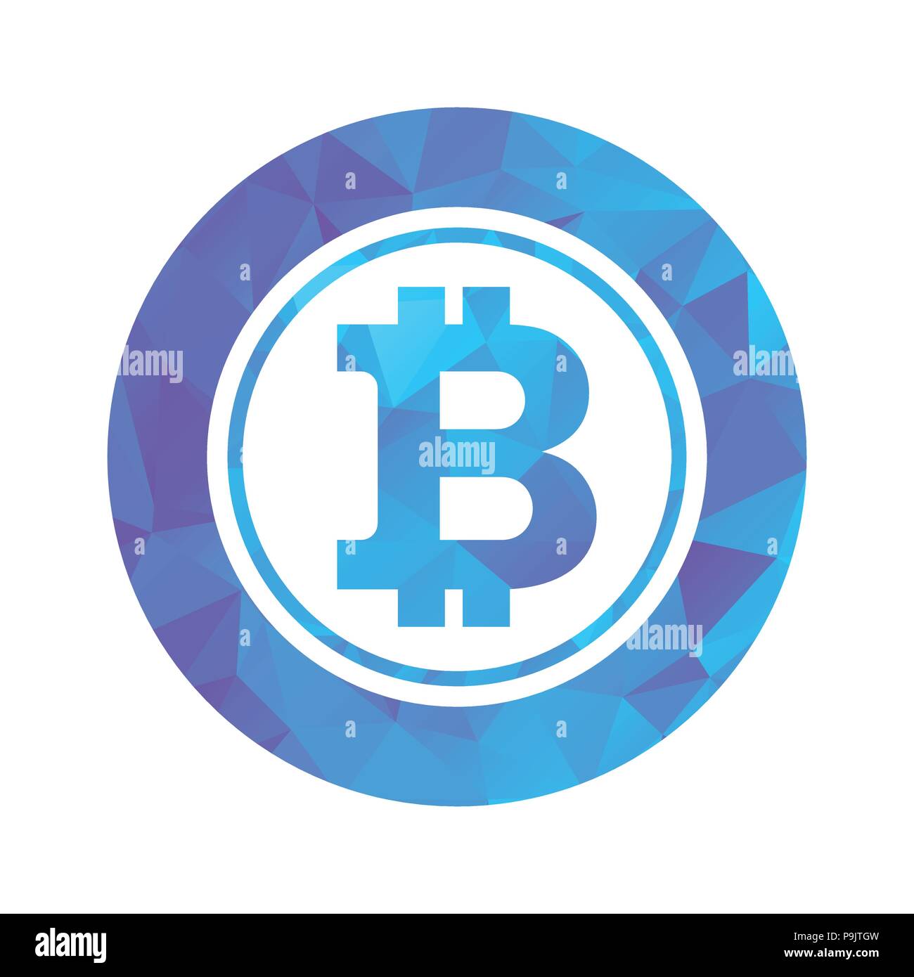 bitcoin triangle concept icon Stock Vector Image & Art - Alamy