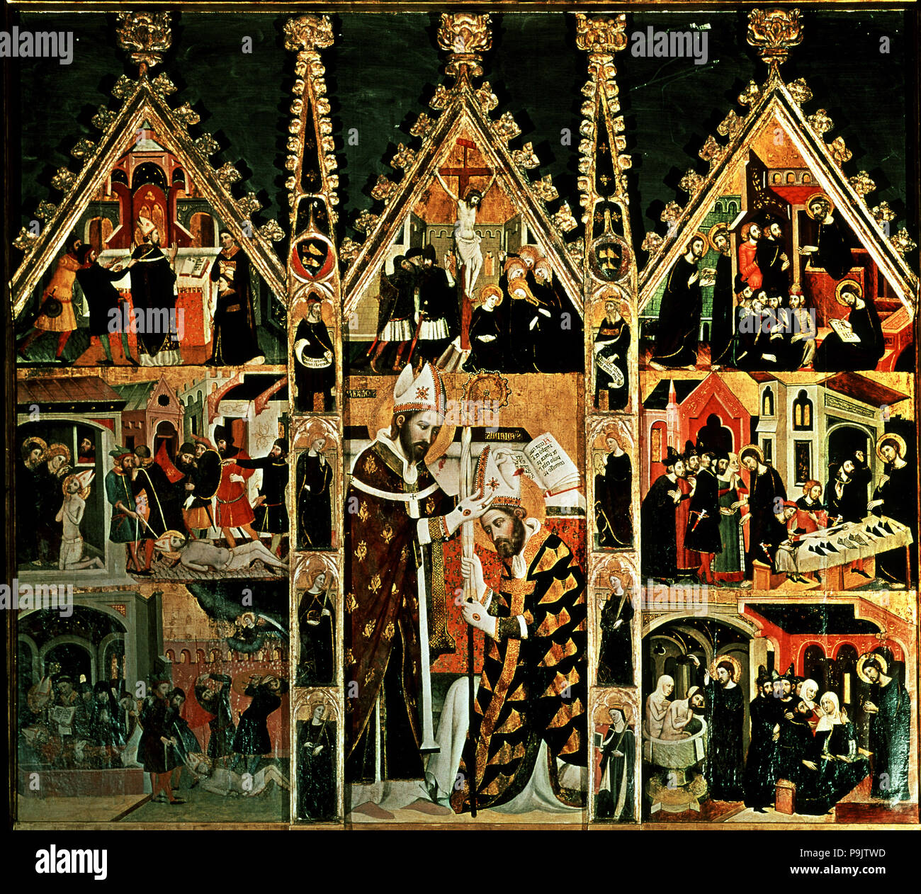 Altarpiece of St. Mark and St. Ania, Painted around 1346 by the Painter ...